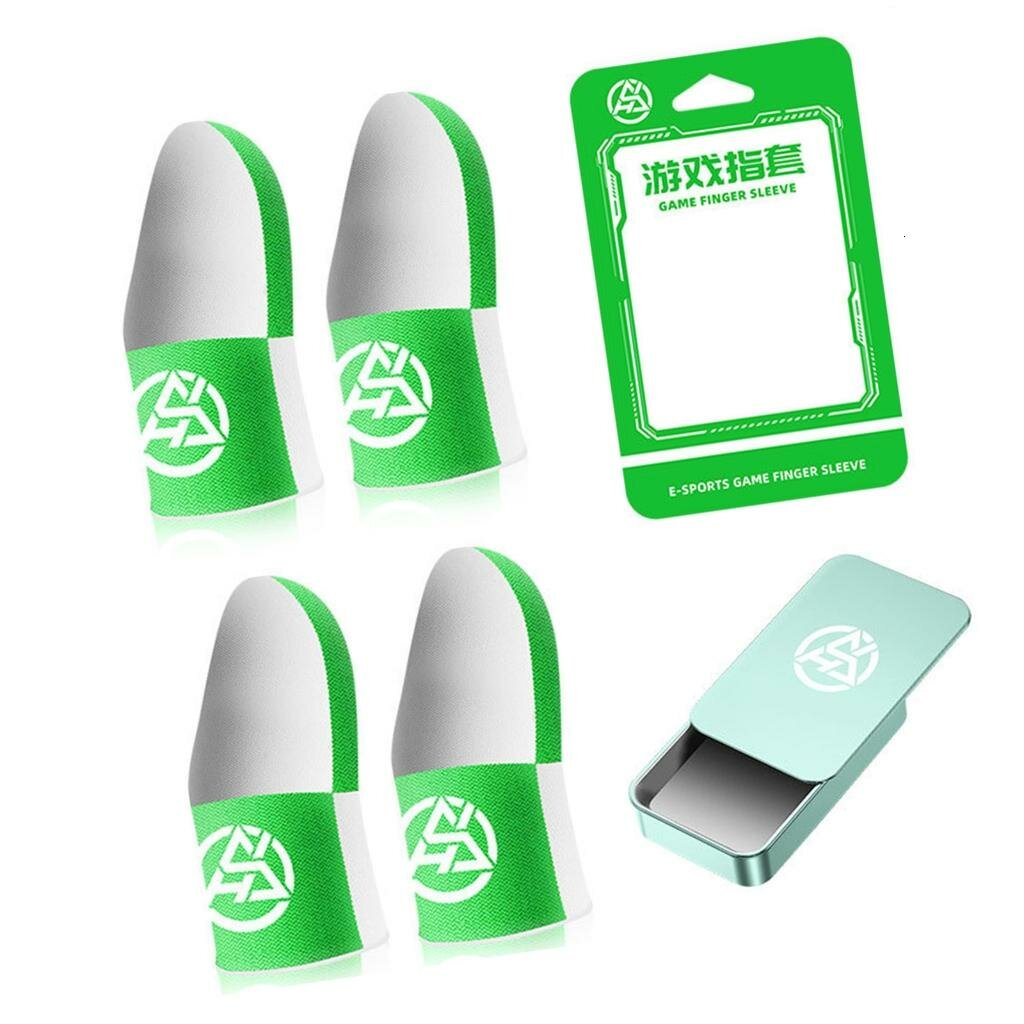 Гибкие игровые накладки на пальцы, Зеленый