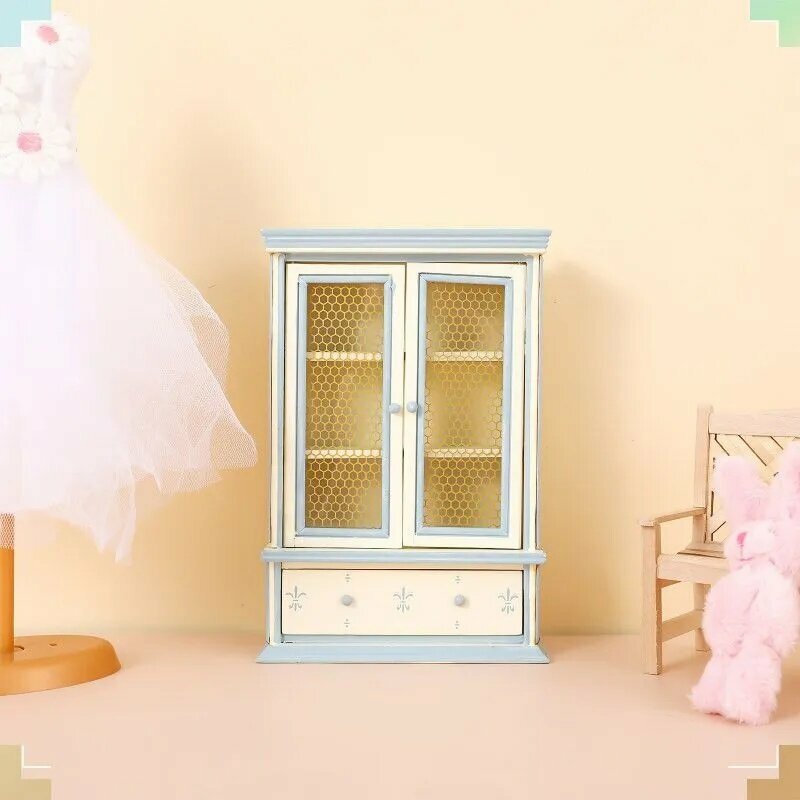 Стеллаж，Кукольный домик Dollhouse миниатюрная деревянная мебель модель домашняя игрушка — фото 1