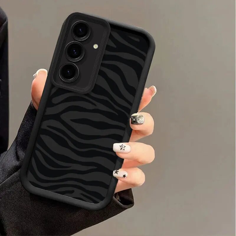 Чехол для Samsung Galaxy S21 Z072-Black, черный, Zebra