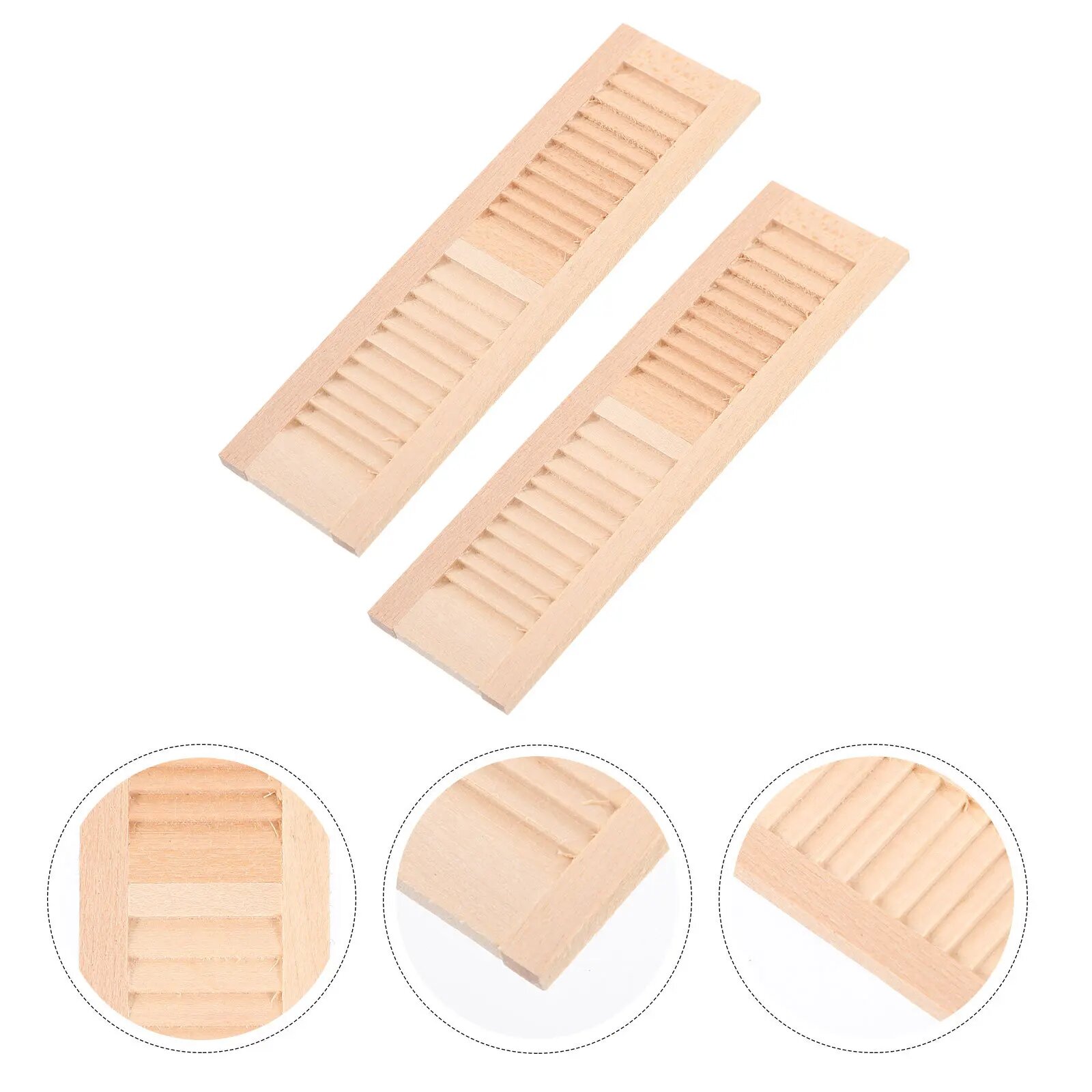 Миниатюрные деревянные ставни 2 шт.