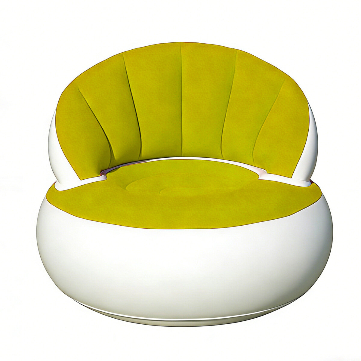 Новый надувной диван для улицы, одиночный кемпинговый надувной диван, утолщенный, с флокированием, складной ленивый реклайнер