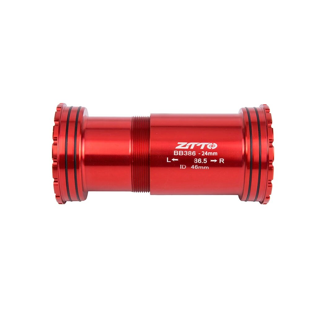 ZTTO каретка BB386 EVO 24 алюминиевая для горных велосипедов Красный, BB386 24 Red
