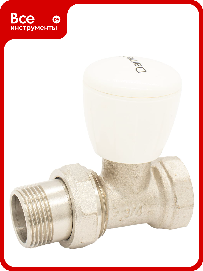 Вентиль ручной простой прямой Damento 3/4" В-Н Clima 003291