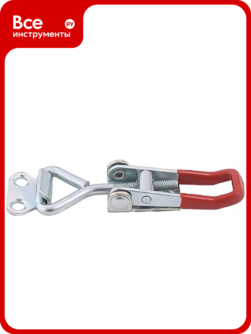Замок-защелка эксцентриковый европартнер 30x112 оцинкованный LM21, со скобой, регулируемая, цинкованная конструкция