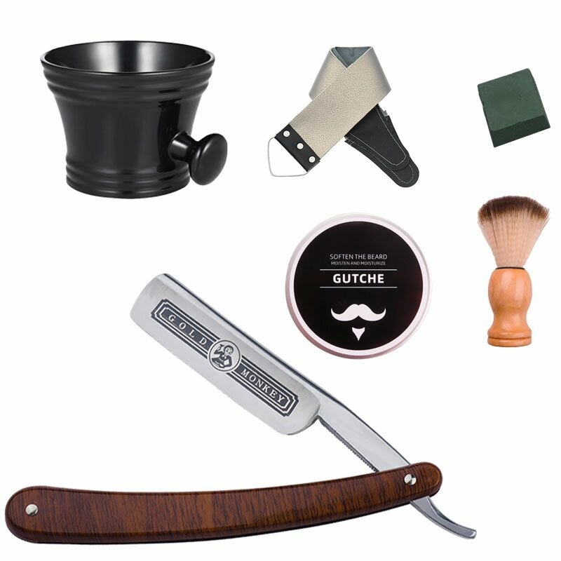 Винтажная бритва для барбера, старомодная бритва для бритья, бритва для стрижки, бритва для лица, бритва для барбершопа, ретро бритва, старомодный триммер для бровей