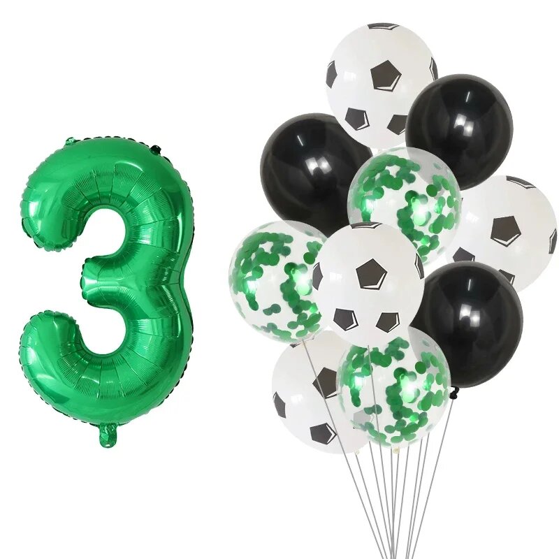 11 шт, футбольная тематическая вечеринка, латексный гелиевый воздушный шар, 30 дюймов, фольга с номером Globos для мальчиков, игры на день рождения, игрушки, товары для вечеринок и мероприятий