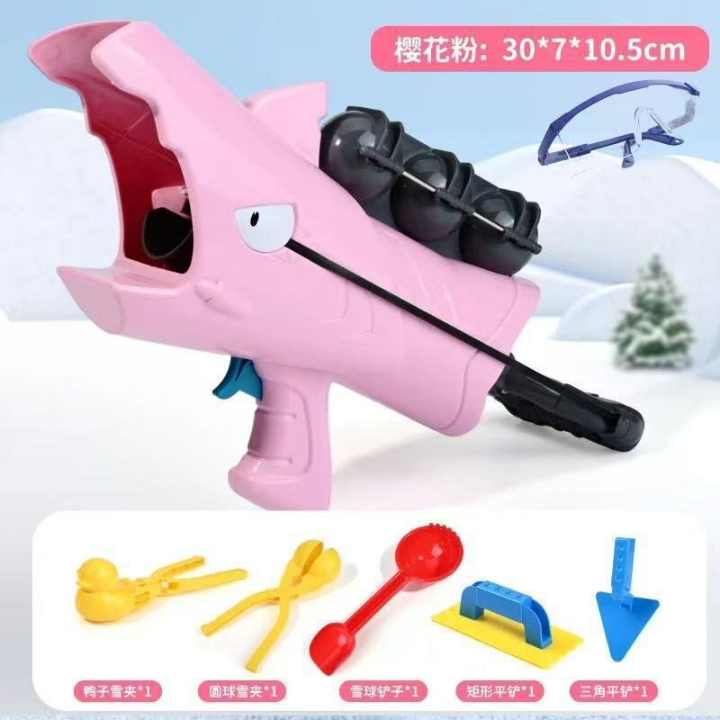 Артефакт для детской снежной битвы в том же стиле, пусковая установка для снежных шаров, зажим для снежных шаров, оборудование для снеговика