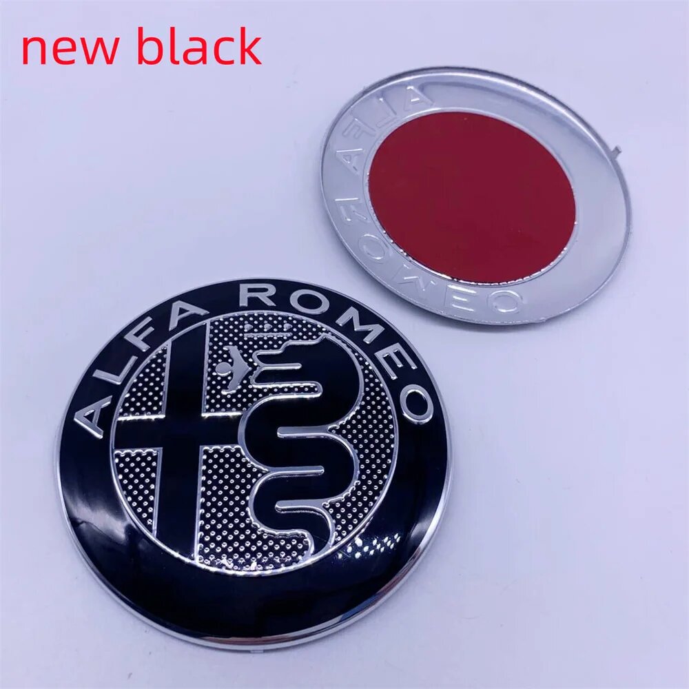 2 шт, 7 цветов, 74 мм, эмблема на передний капот автомобиля, логотип, значок на задний New black
