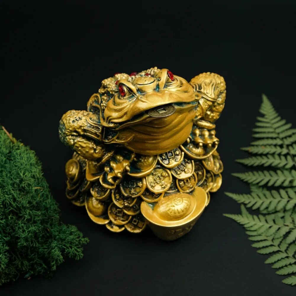 Денежная жаба большая , амулет благополучия