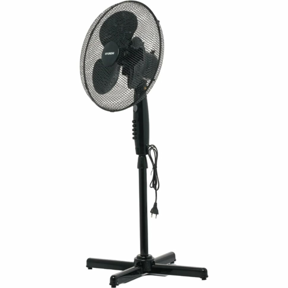 Вентилятор Hyundai H-SF16-F1601, 40Вт, 40см, напольный, черный, 1998545
