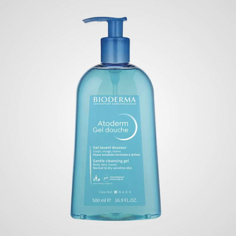 Атодерм гель для душа 500 мл флакон с помпой BIODERMA Ultra gentle shower gel Гель 500 мл