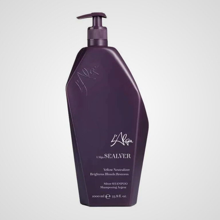 Шампунь для нейтрализации желтизны Sealver 1000 мл L'alga Sealver Silver Shampoo Шампунь 1000 мл