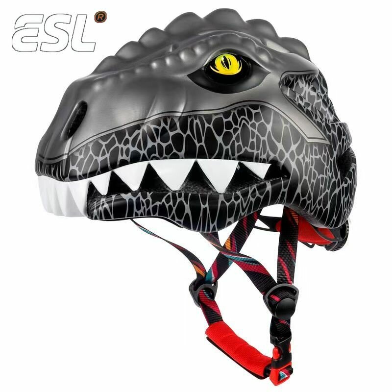 Шлем - Crazy Safety размер S-M (48 до 52 см) - Pink Shark/розовая акула защитный велосипедный велошлем детский NEW 2022