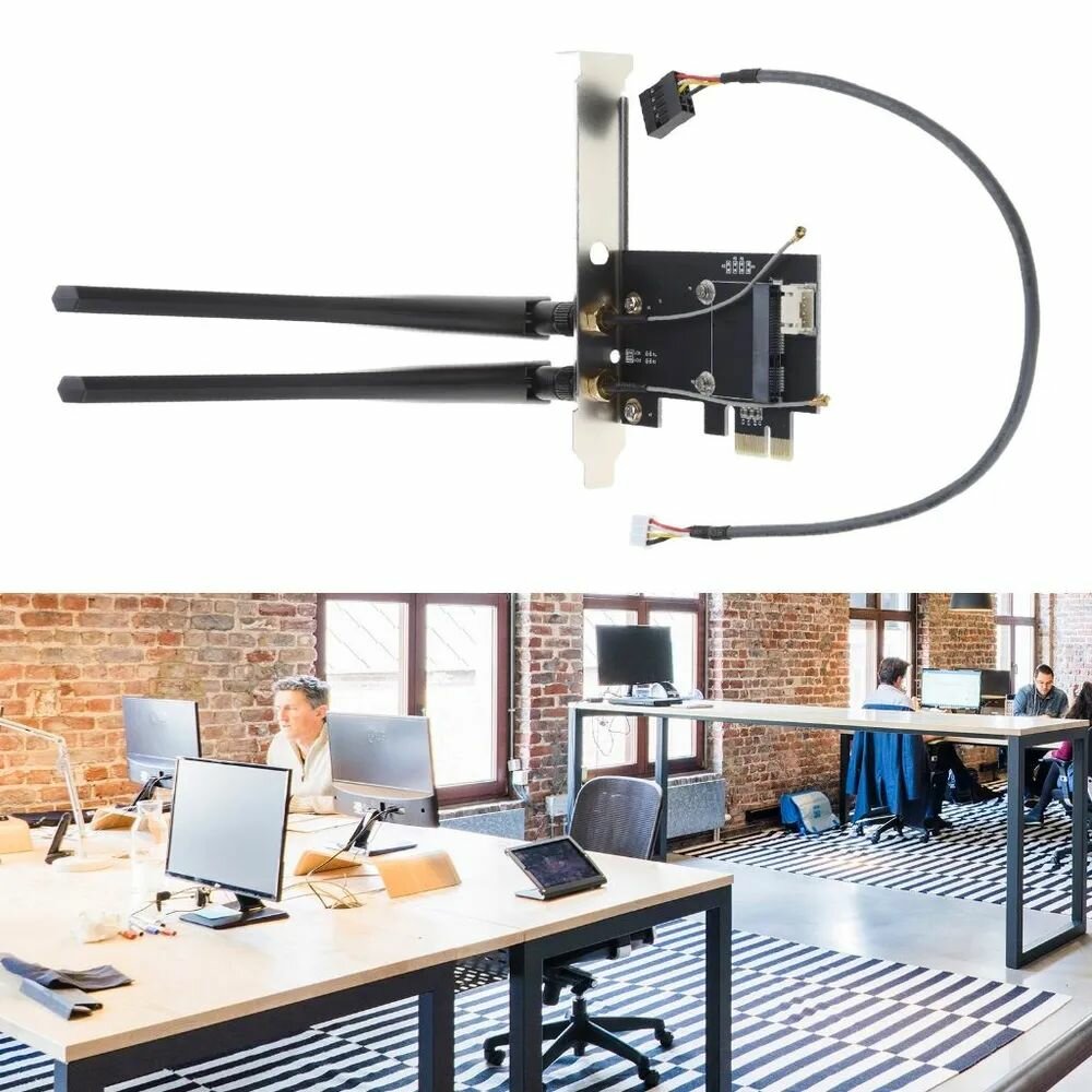 Адаптер Mini PCI-Express для PCIE X1 Простая установка, драйвер не требуется