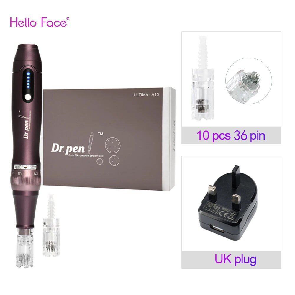 Беспроводной дермапен hello face Dr. Pen Ultima A10 0,25 мм Dr pen UK and 36pin