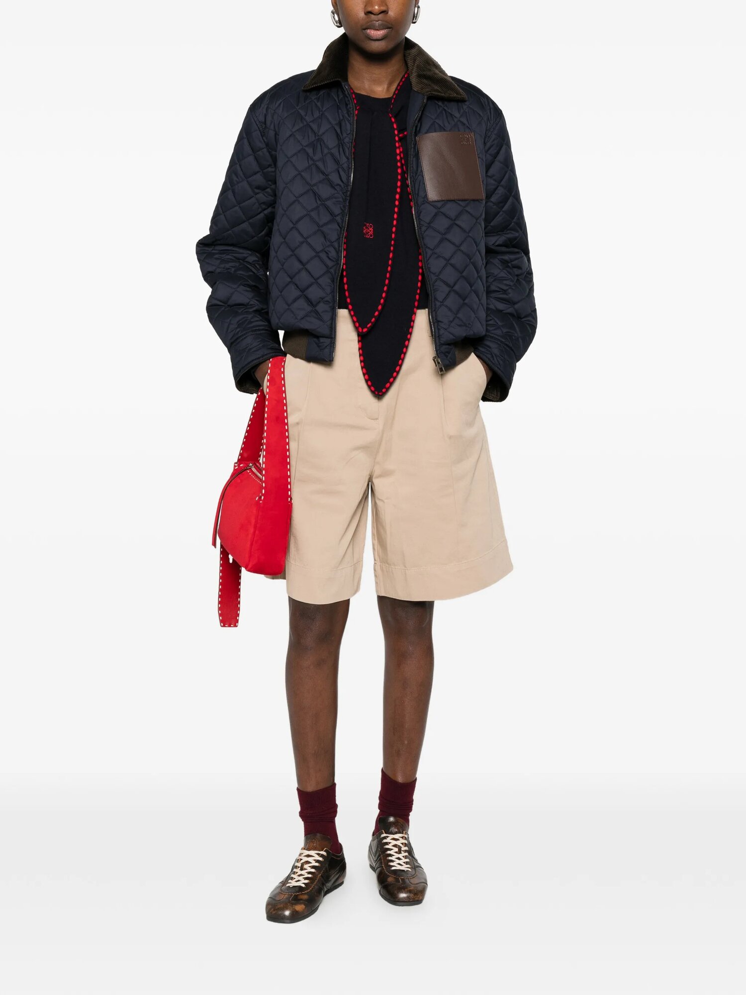 Куртка Loewe Quilted jacket, размер 36, синий — фото 1