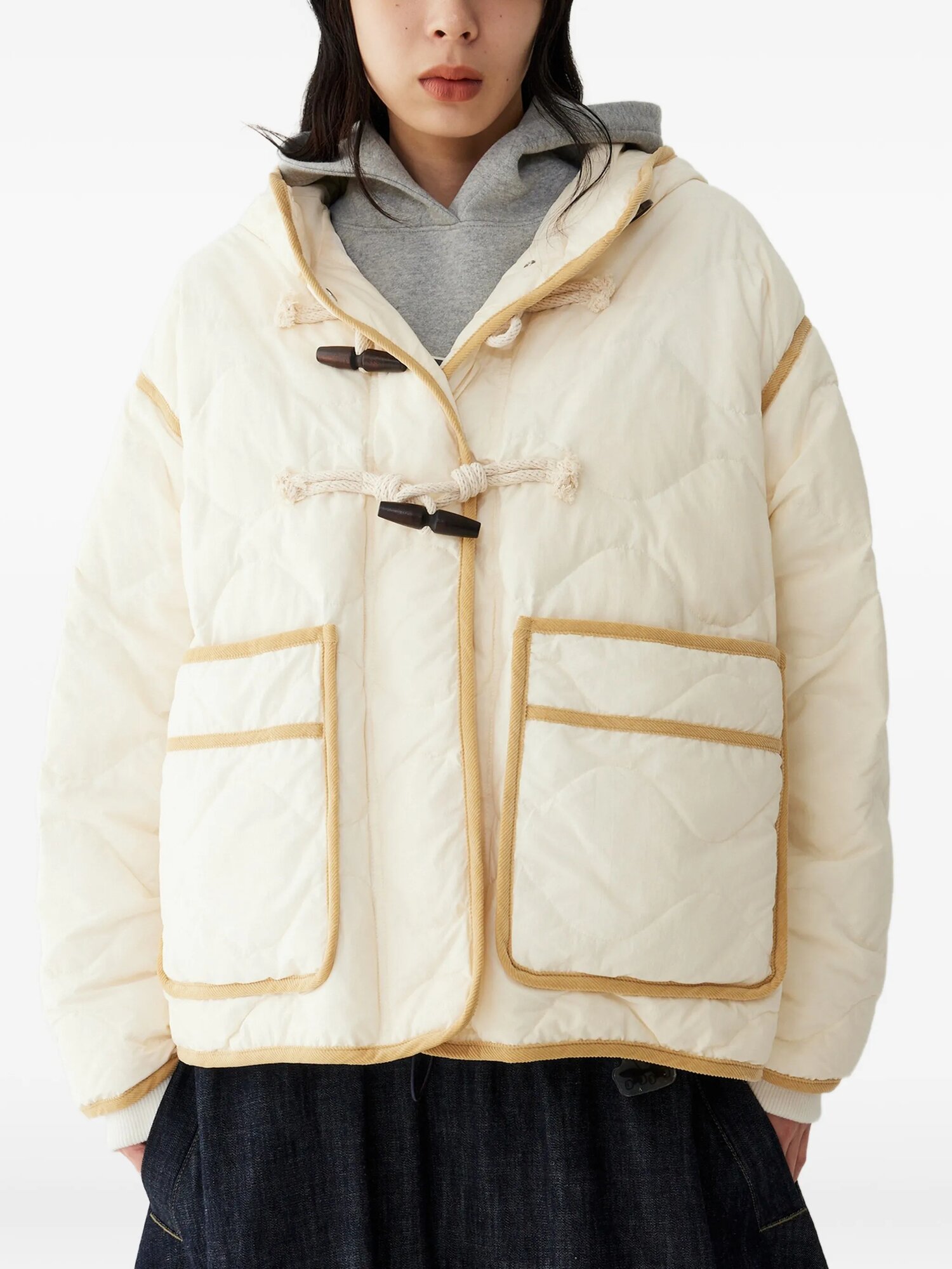 Куртка STUDIO TOMBOY Toggle puffer jacket, размер OneSize, разноцветный — фото 1