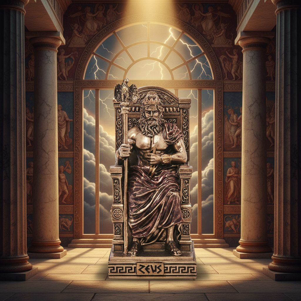 Статуэтка Зевс на троне A2188710