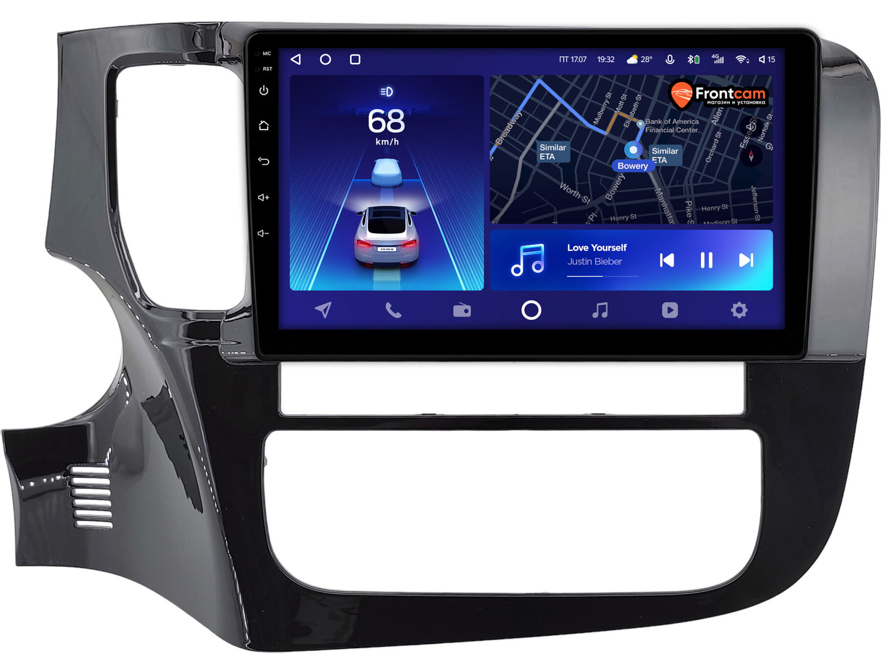 Штатная магнитола Mitsubishi Outlander 3 2012-2024 (глянцевая) Teyes CC2 PLUS 6/128 9" RM-9-0145 Android 10 (4G-SIM, DSP, QLed)