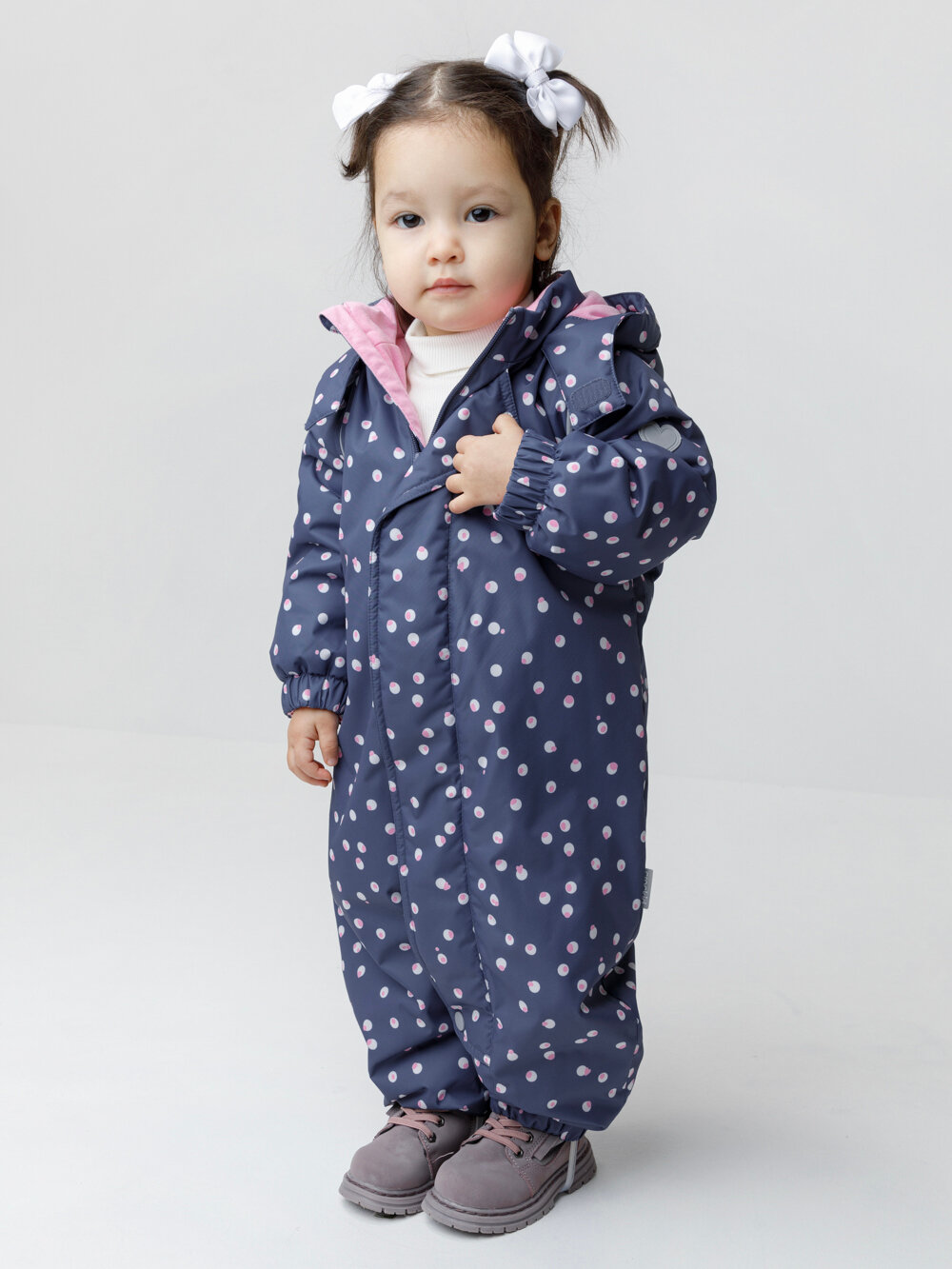 Комбинезон утеплённый crockid демисезонный с утеплителем для девочки, мембрана