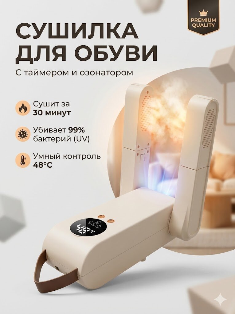 Ультрафиолетовая электросушилка для обуви с таймером, сушка для обуви, носок и перчаток