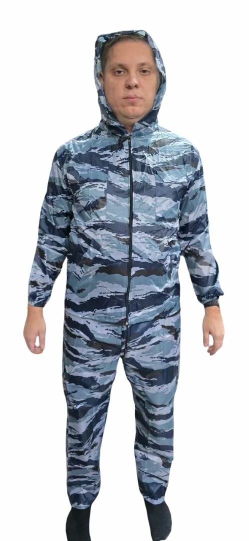 Костюм рыболовный "Таёжник" размер 52-54, цвет синий/серый КМФ