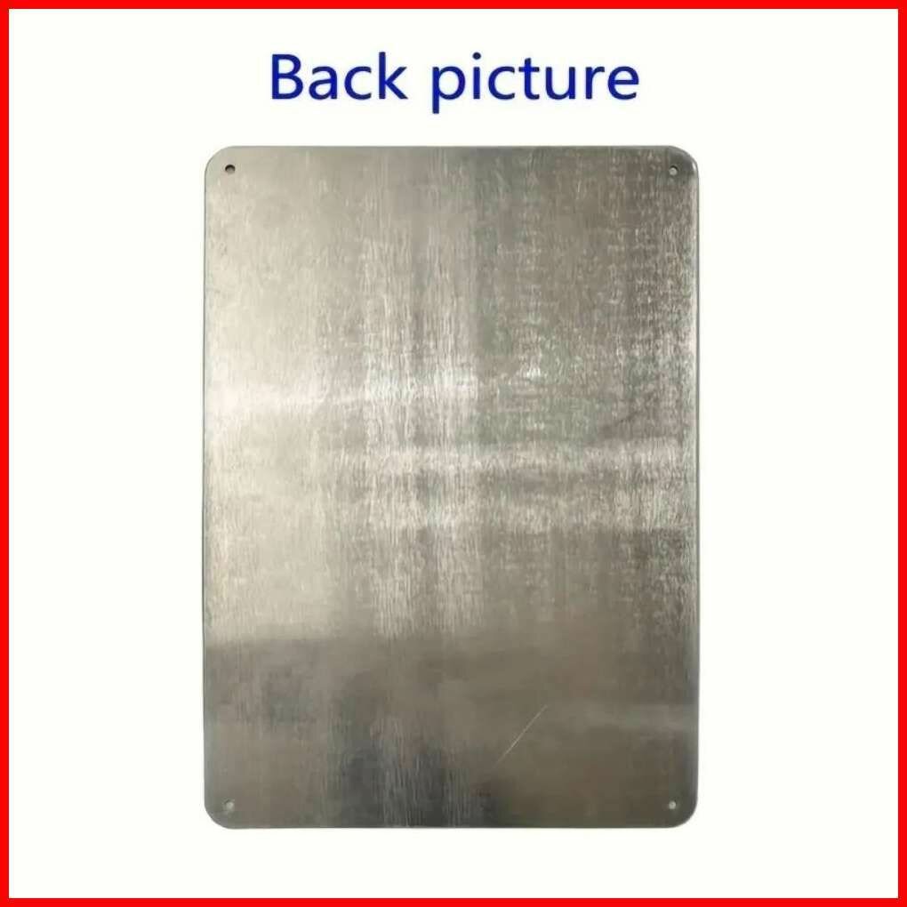 Табличка металлическая с художественной росписью и русским текстом 20х30 см для интерьера подарка