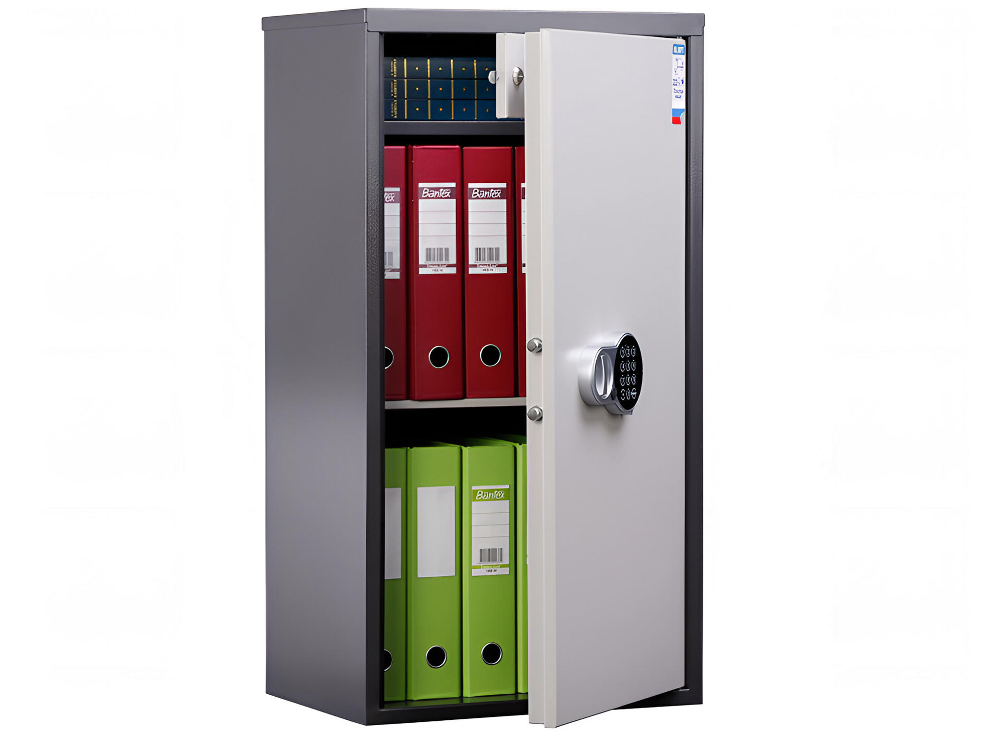 Бухгалтерский шкаф промет AIKO SL-87T EL, серый, металл, 87x46x34 см