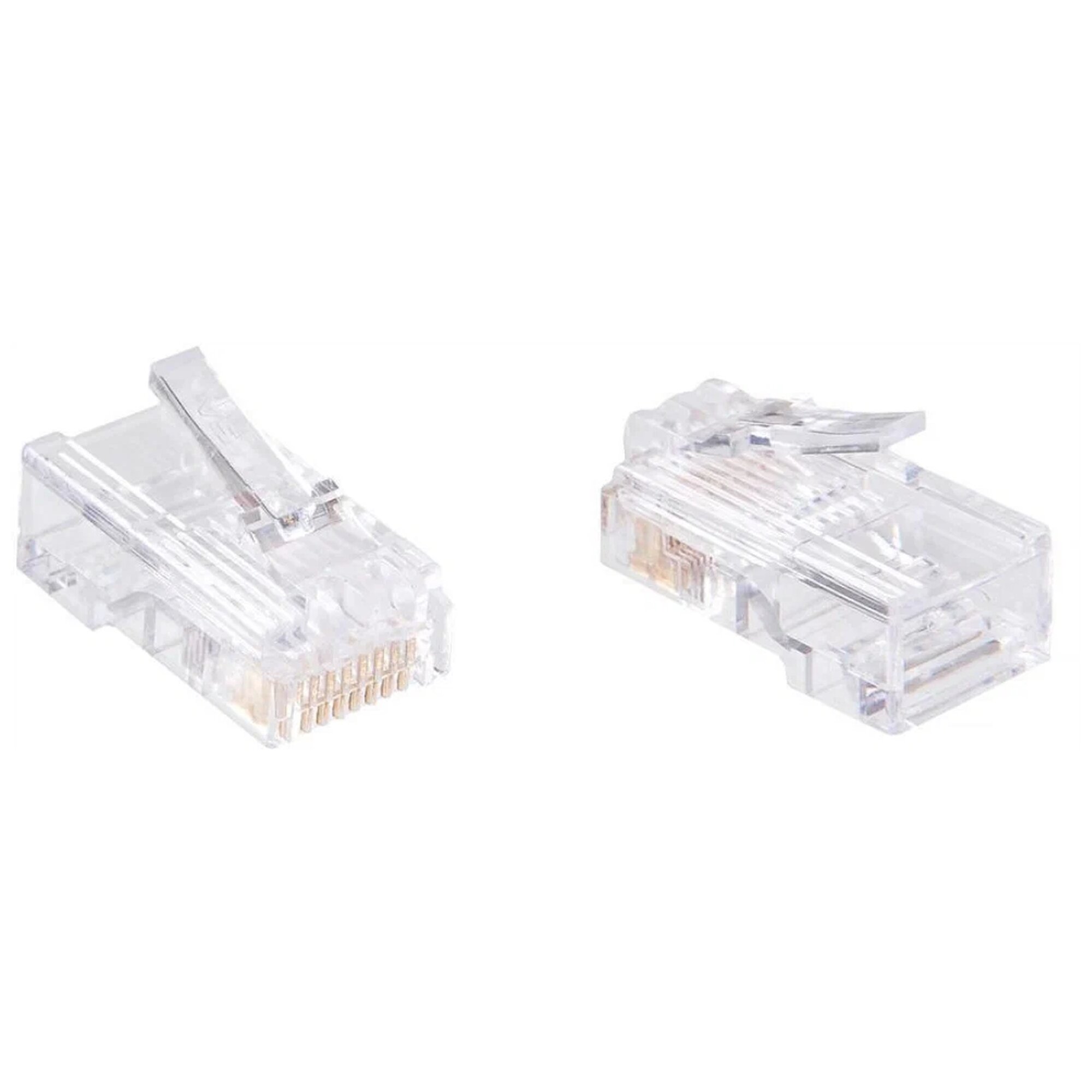 Коннектор Buro TL-CAT-001 RJ-45, витая пара, CAT5e, 100 шт, прозрачный