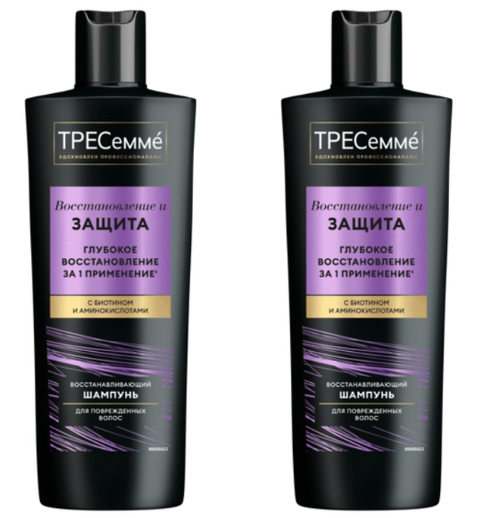 Тресемме Шампунь для волос Восстанавливающий, 400мл, 2 шт