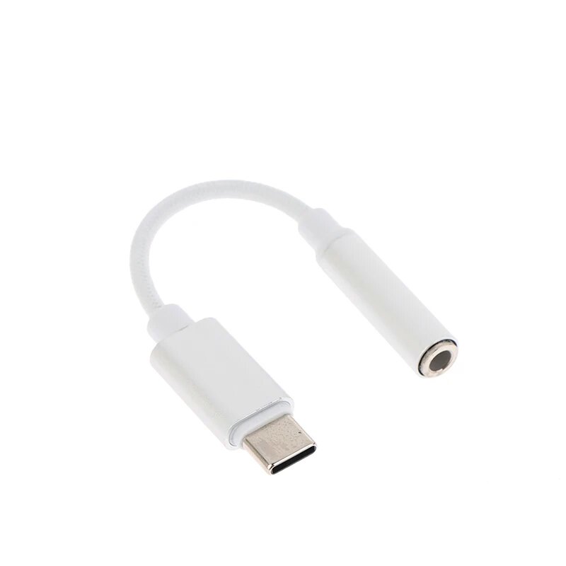 USB адаптер Type-C на 3.5 мм AUX, Silver