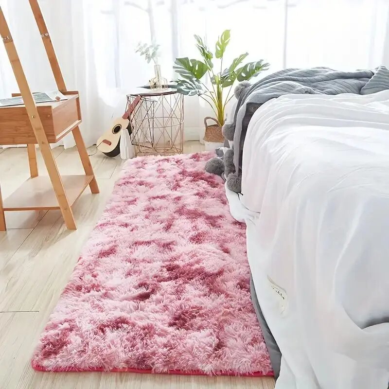 Розовый ковёр VIKAMA 40x120 см, полиэстер, градиент