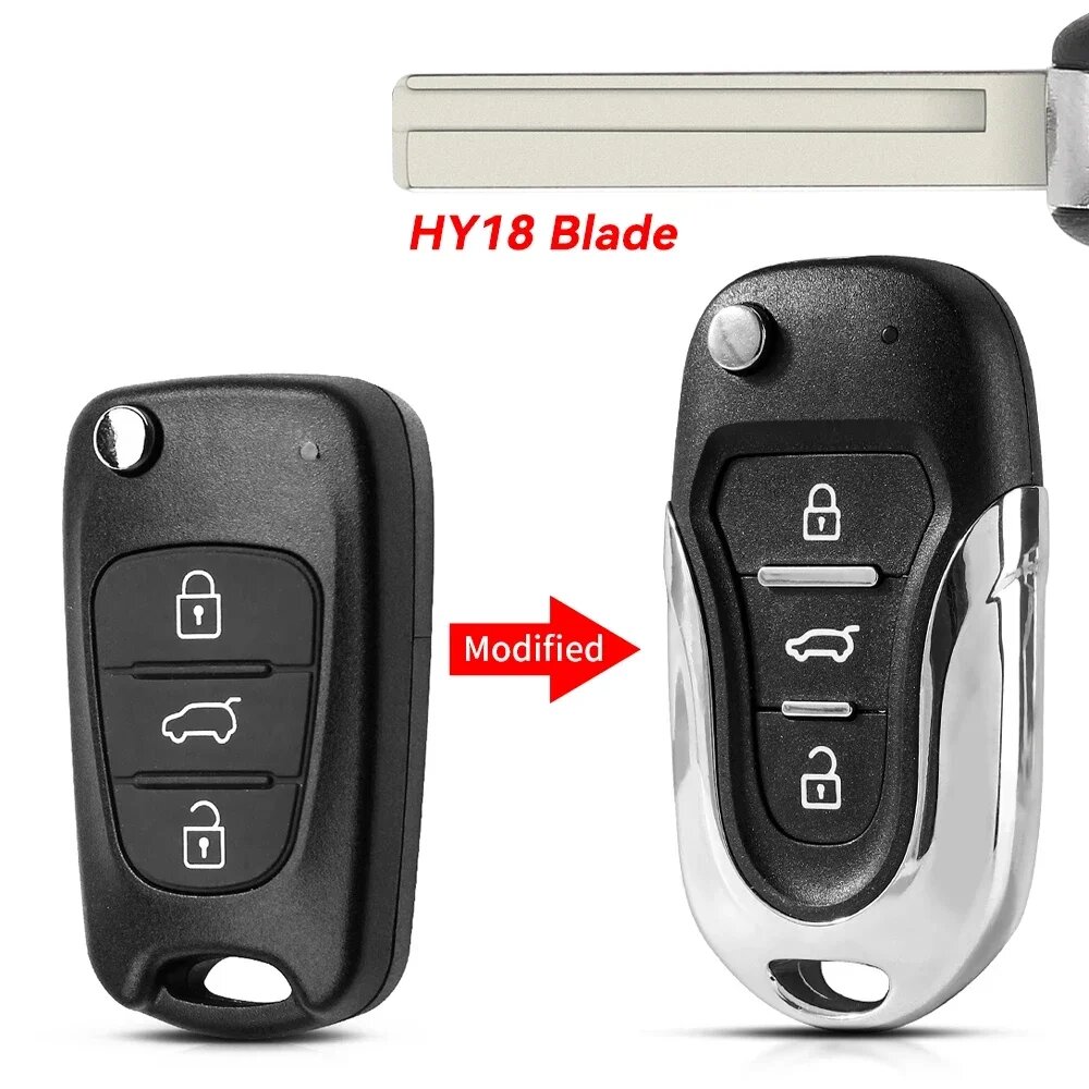 Автомобильный ключ HY18 Blade, 3 кнопки, Hyundai/Kia