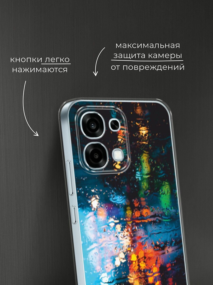 Силиконовый чехол на Oppo A6 Pro / Оппо A6 Про с принтом Абстракция 28 — фото 1