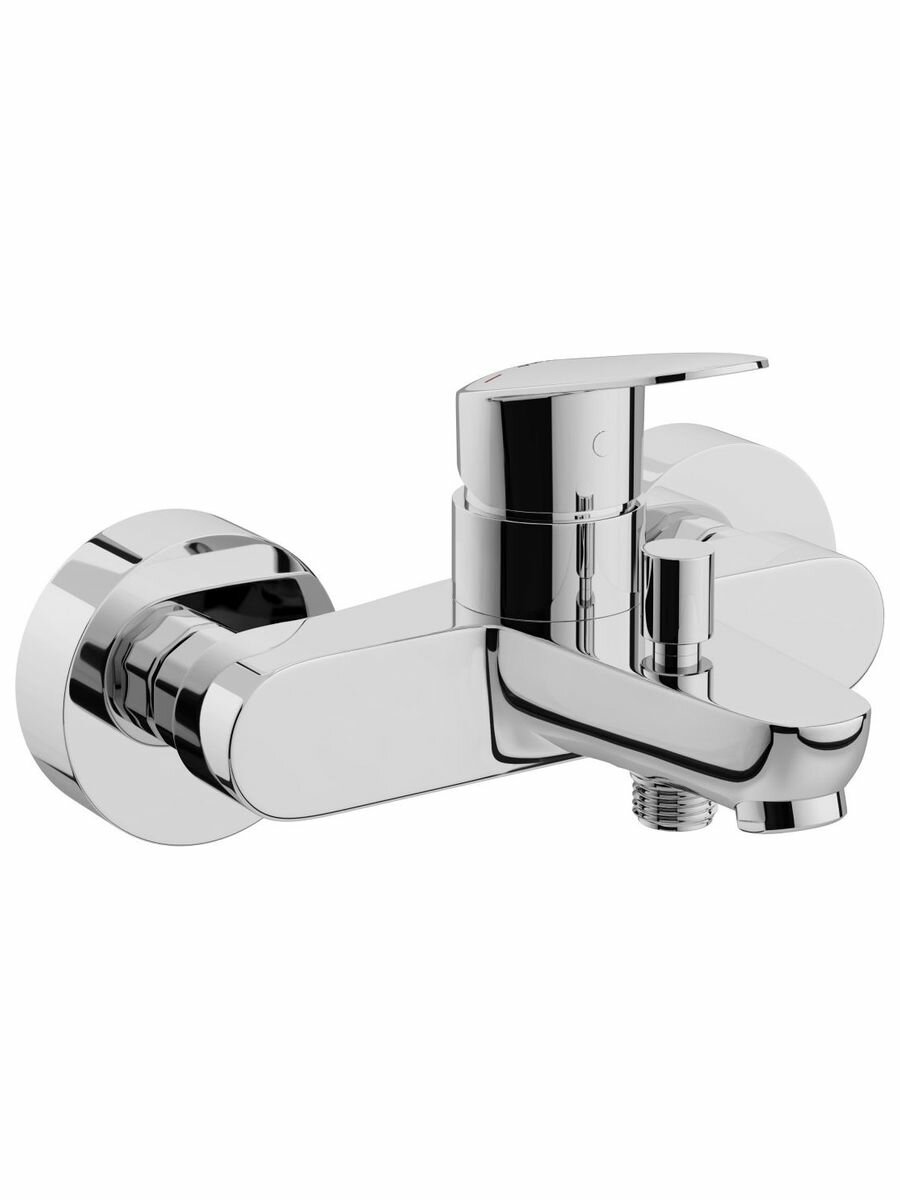 Смеситель для ванны/душа VitrA Flow Round, однозахватный, настенный, хром A43057EXP