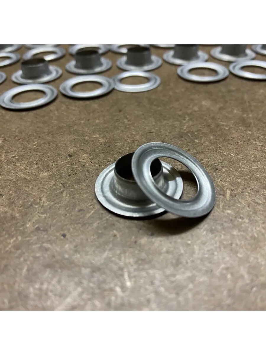 Люверсы оцинкованные (50 шт) 12х24 мм. 9204