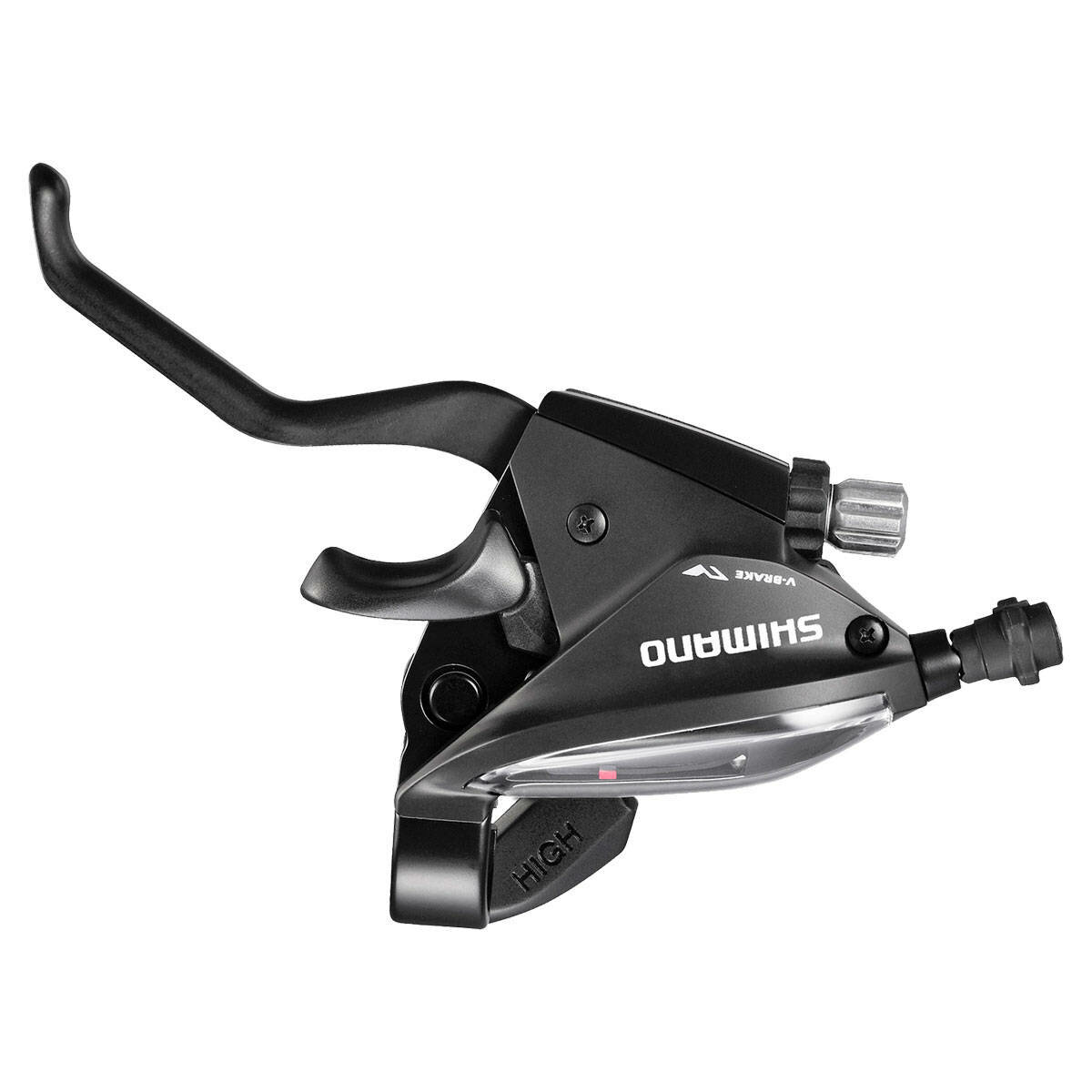 Переключатель скоростей/моноблок SHIMANO Altus ST-EF500-L-2A, с тросом, черный, упак