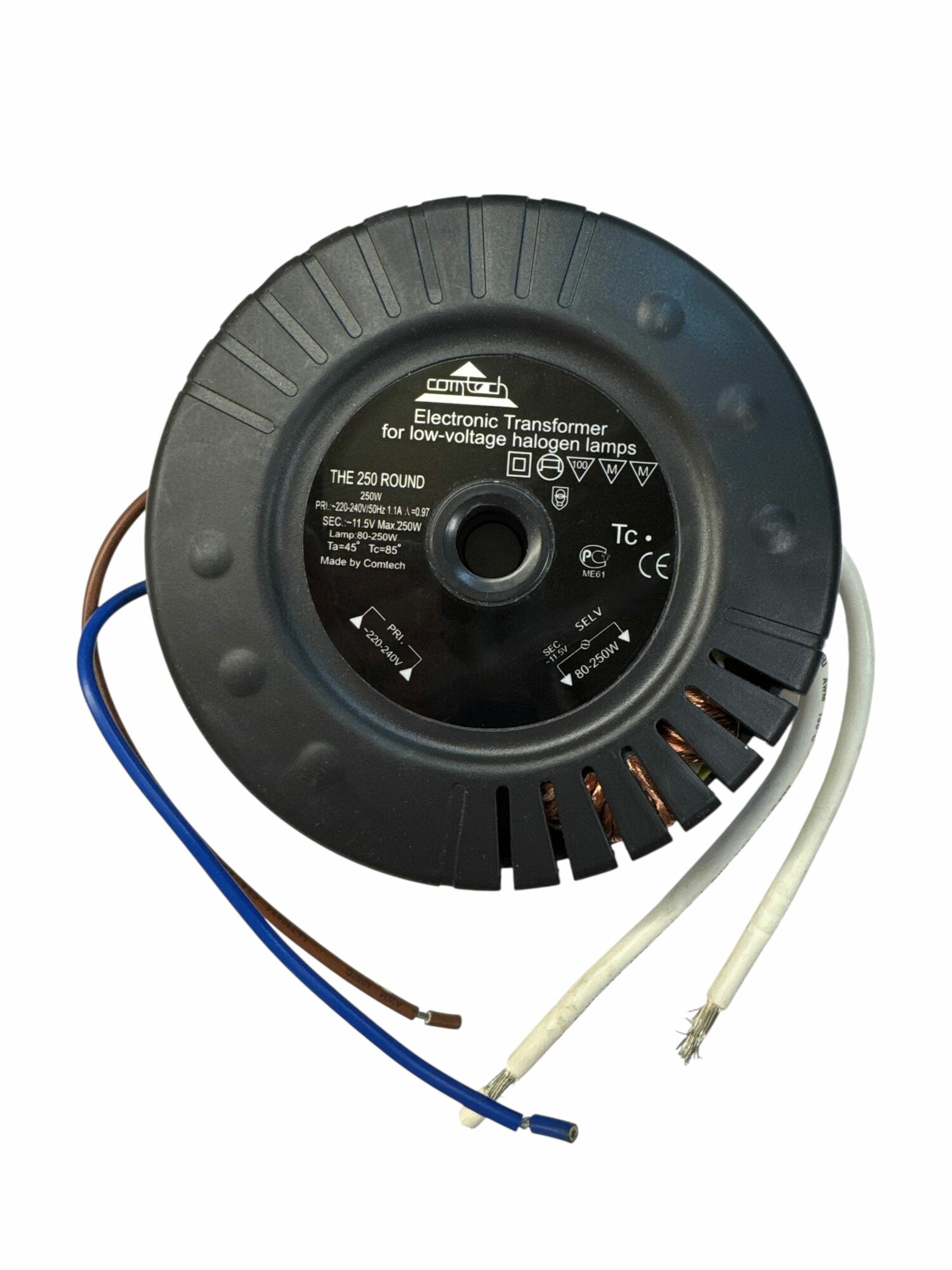 Электронный трансформатор Comtech THE 250W ROUND 12V для низковольтных галогенных ламп