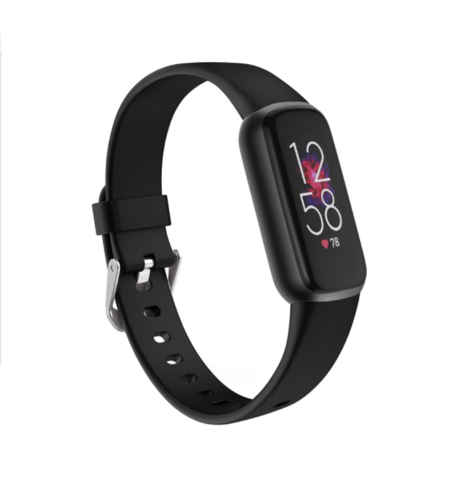 Силиконовый ремешок MyPads Hypo для Fitbit Luxe, гипоаллергенный, быстросъемный, черный
