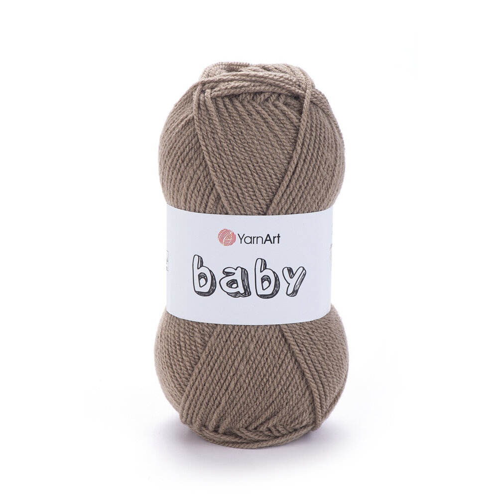 Пряжа для вязания YarnArt Baby 218 тёмный серо-бежевый 50 гр/150 м 100% акрил