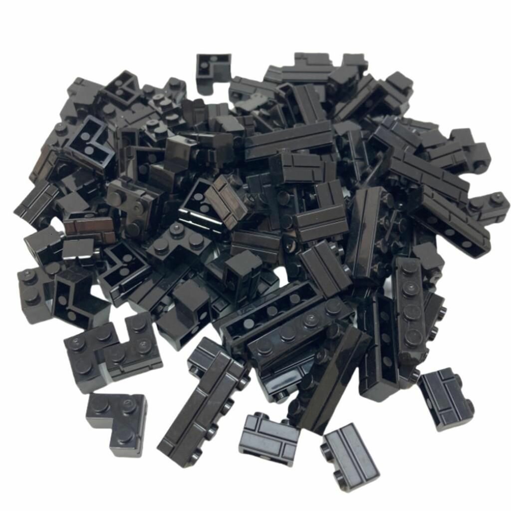 Кирпичи для стен с текстурным дизайном, Черный