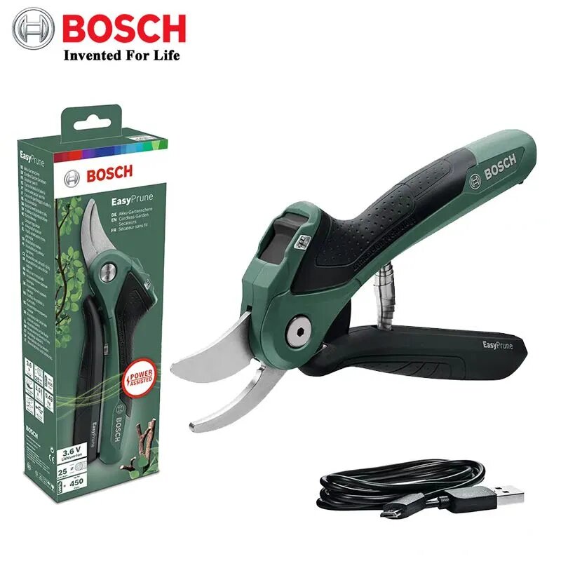 Bosch EasyPrune Аккумуляторный секатор для сада, 3.6V