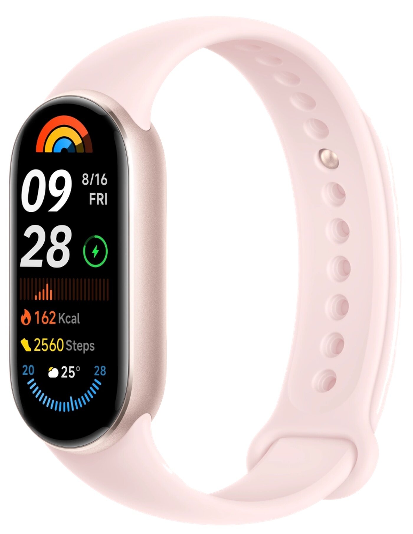 Фитнес-браслет Xiaomi "Smart Band 9" M2345B1, AMOLED дисплей, розовый