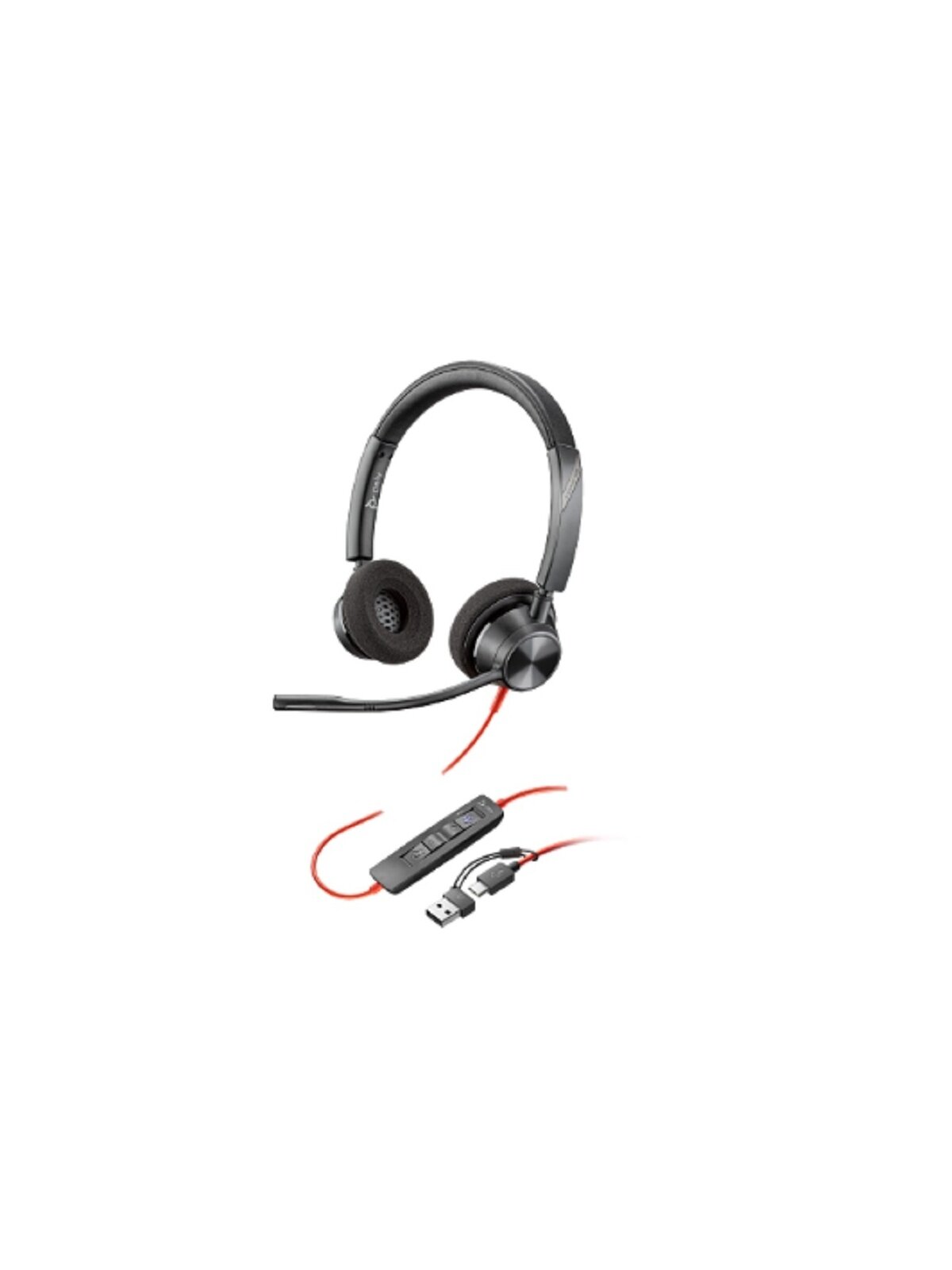 Poly BW 8X220AA 3320 Stereo -M USB-C HS +USB-C/A Гарнитура проводная