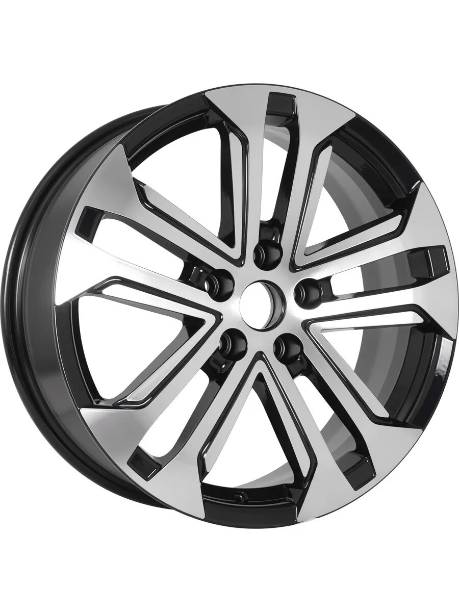 Литой диск Khomen Wheels KHW1803, для Chery Tiggo, черный, 18x5x108, ET40, D60