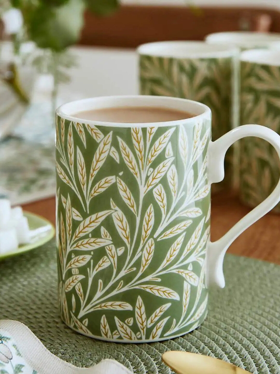 Кружка Spode Morris & Co Willow, 1 шт, 340 мл, фарфор, с рисунком — фото 1
