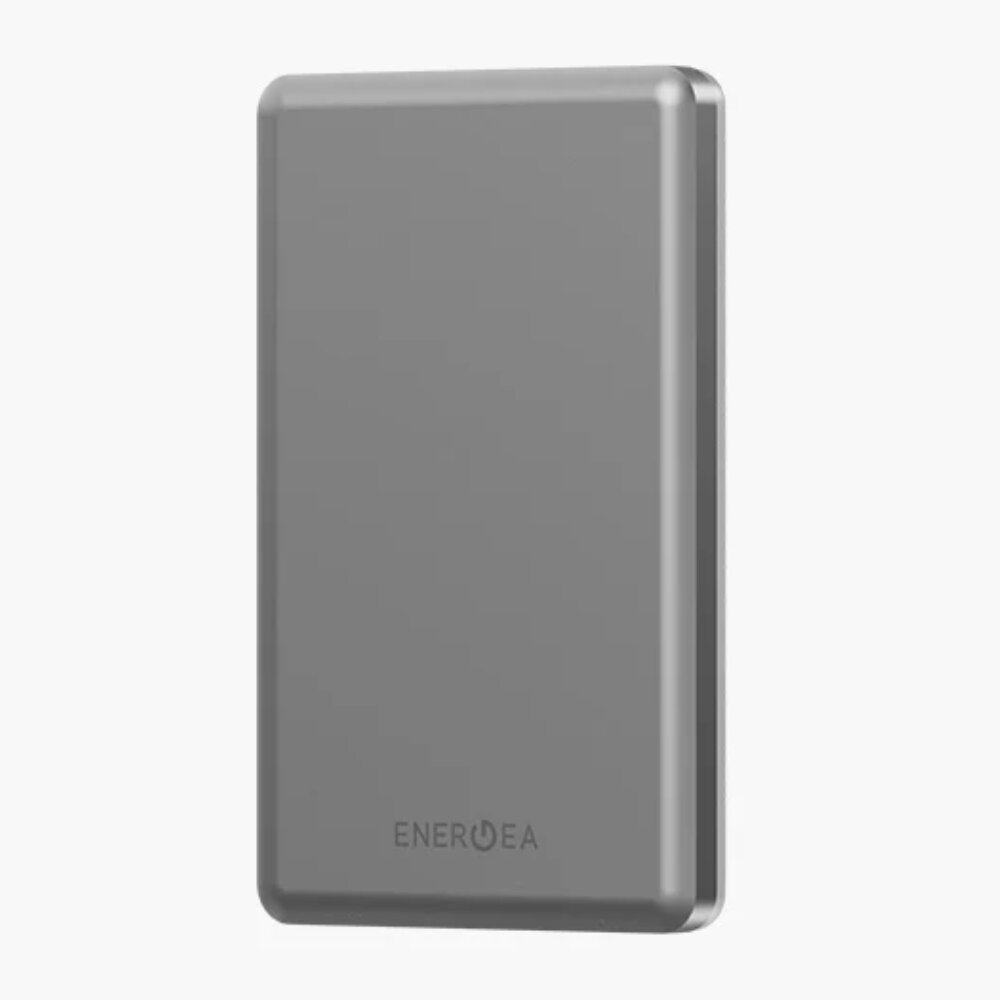Ультратонкий внешний аккумулятор EnergEA Alupac Mini 5K, 5000MAH MAGSAFE - титан натуральный (Natural Titanium)