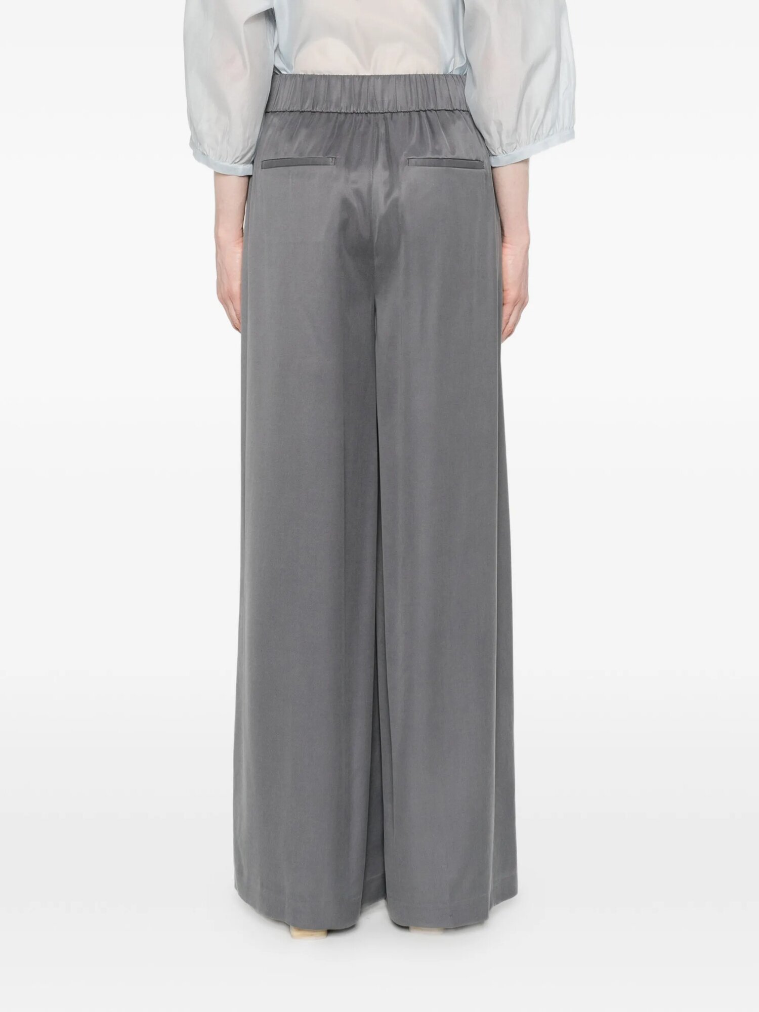 Брюки PESERICO Elasticated-waistband trousers, размер 40, grey — фото 1
