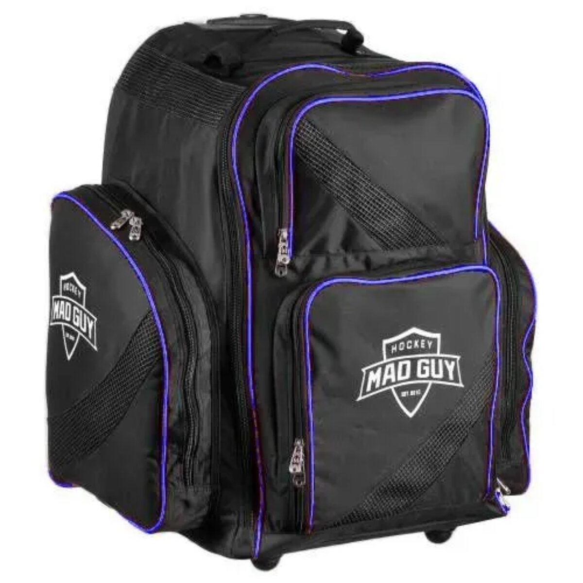 Рюкзак хоккейный на колесах Mad Guy Limited Edition SR черный/синий