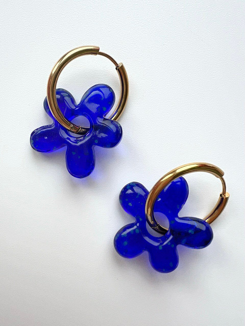 Серьги конго, стекло